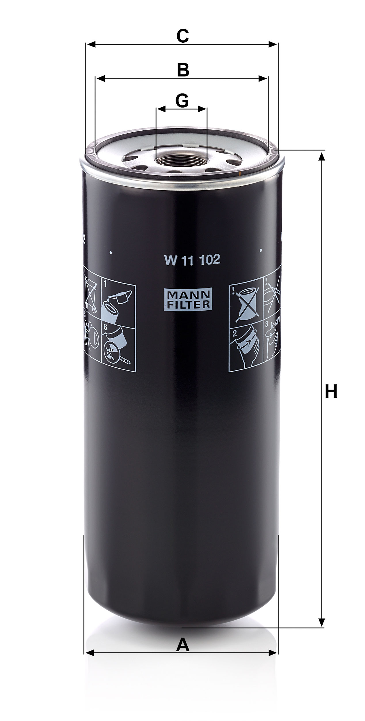 MANN-FILTER W 11 102 Filtro de aceite